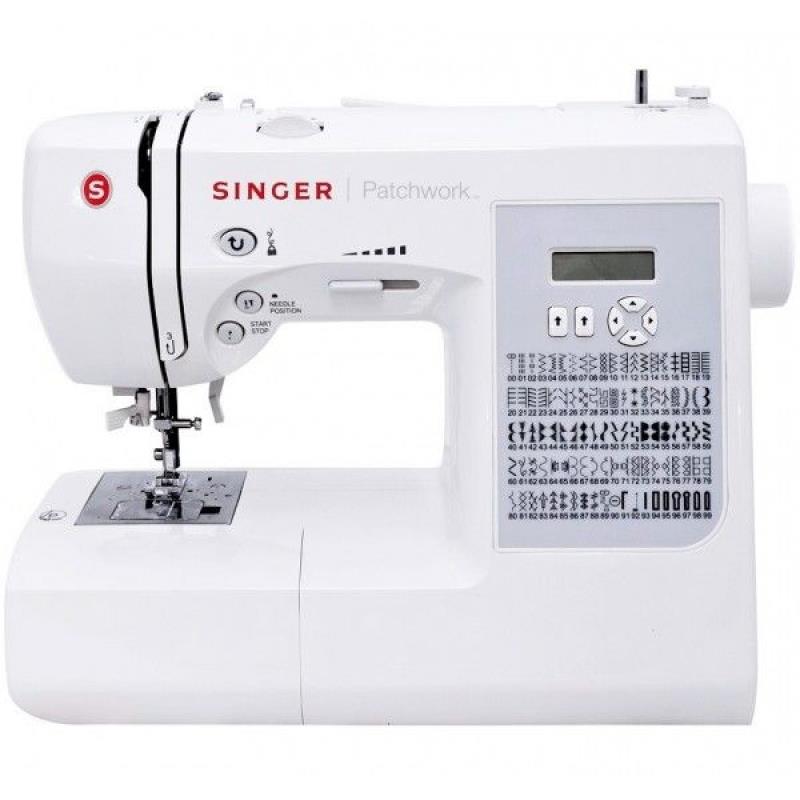 Singer 7285Q Patchwork Symaskin Inkl. stort sybrett, overtransportør m ...